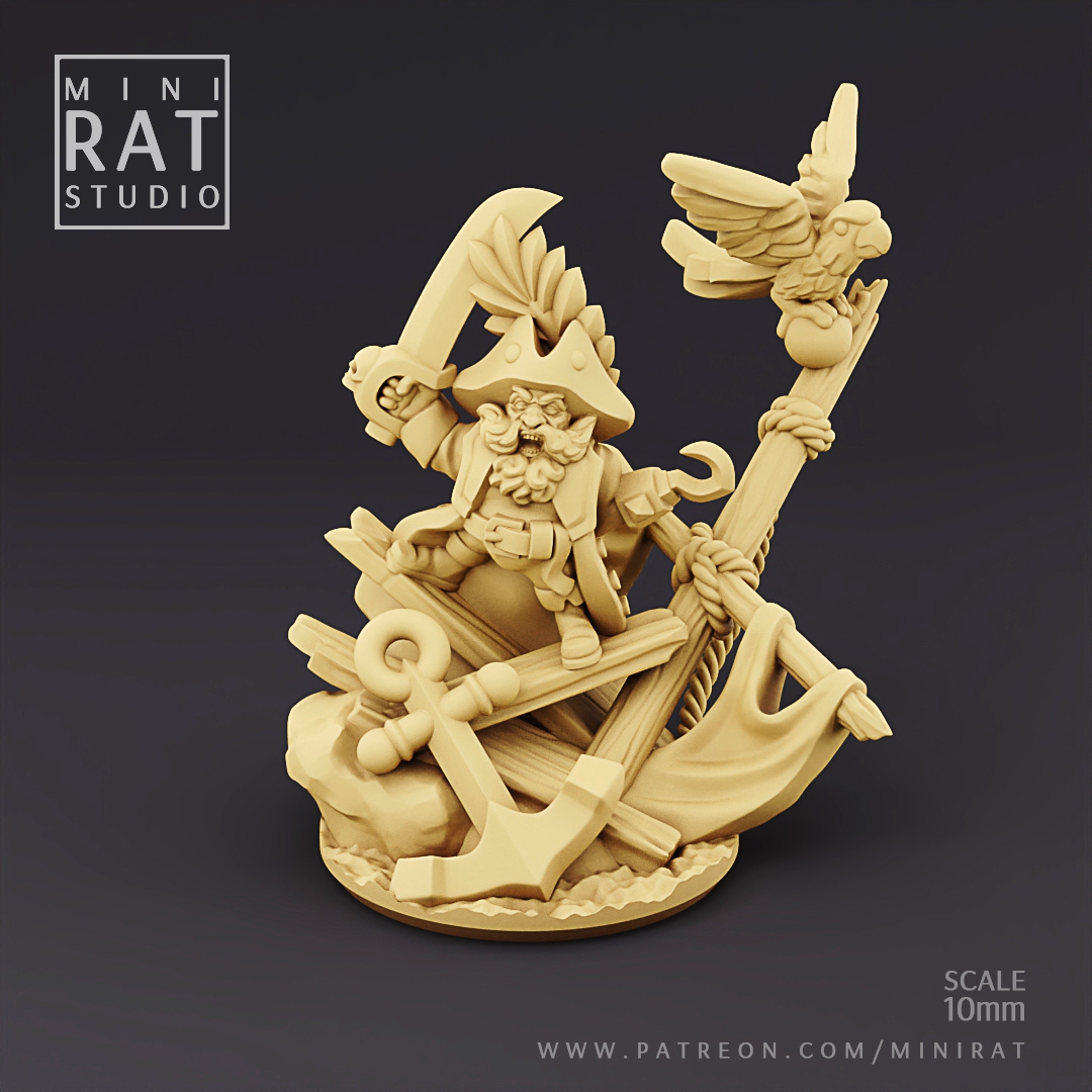 10mm Pirate Hero | Excellent Miniatures