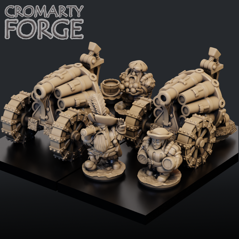 Dwarven Empires Hellfire Guns | Excellent Miniatures