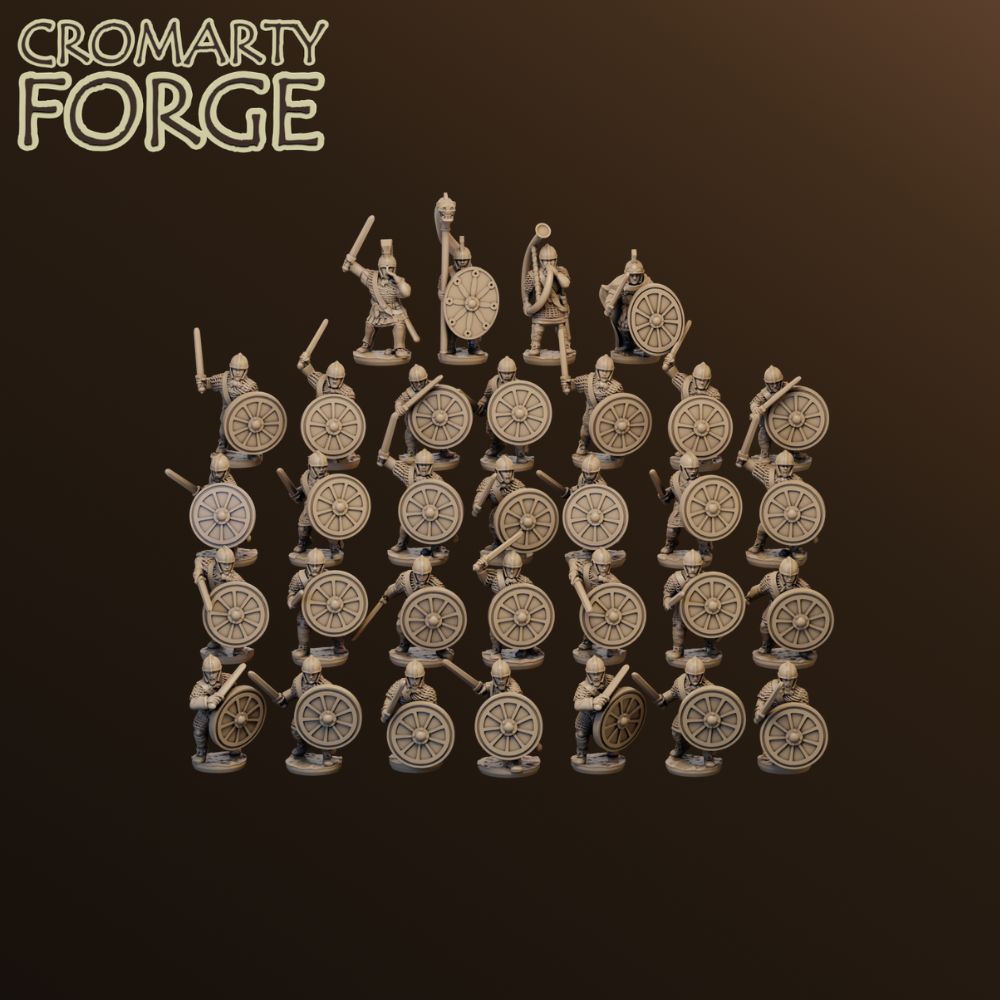 15mm Late Roman Armoured Infantry Attacking Sword Unit | Excellent ...