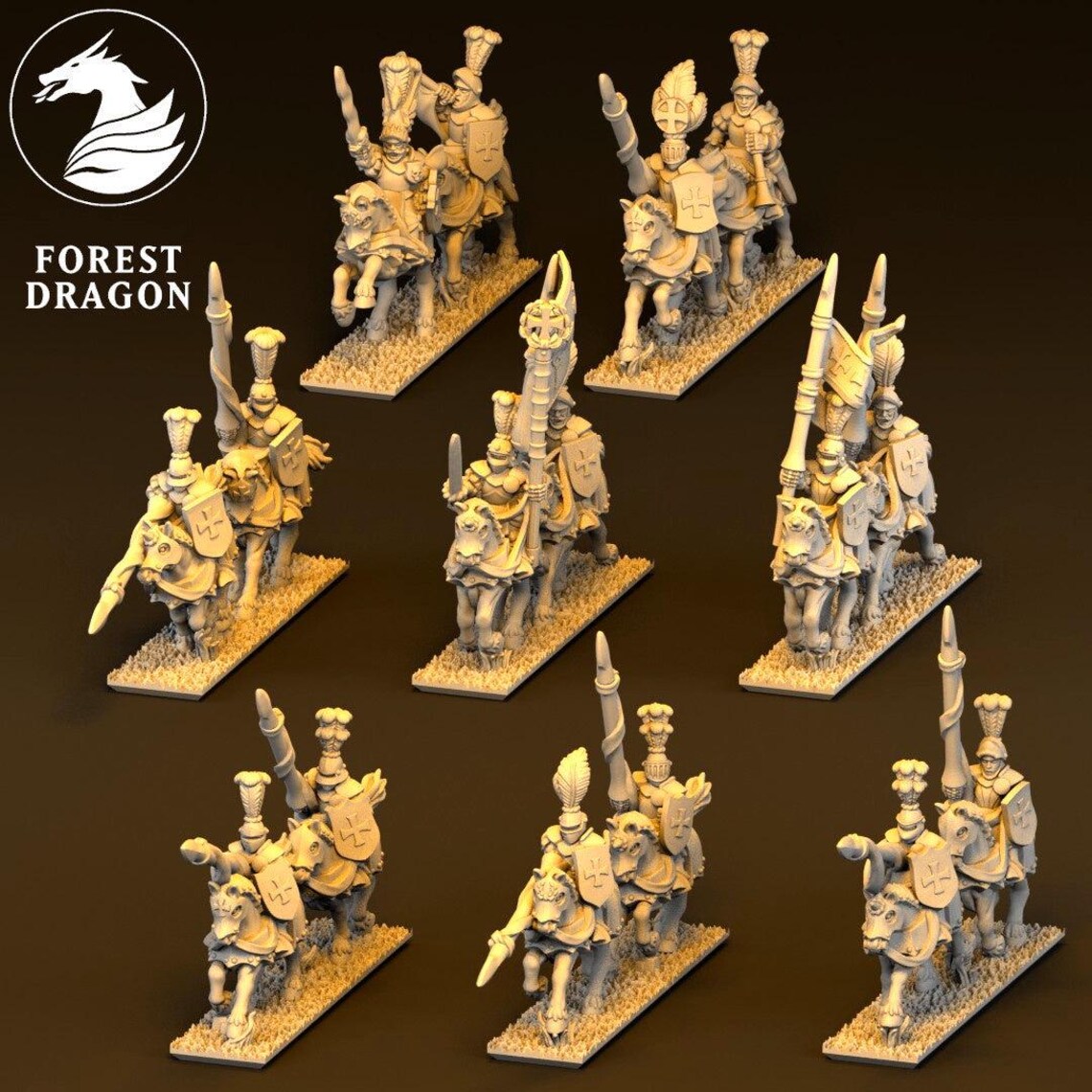 10mm Imperial Knights Cavalry FD | The Emperors Army | Empires of Man ...
