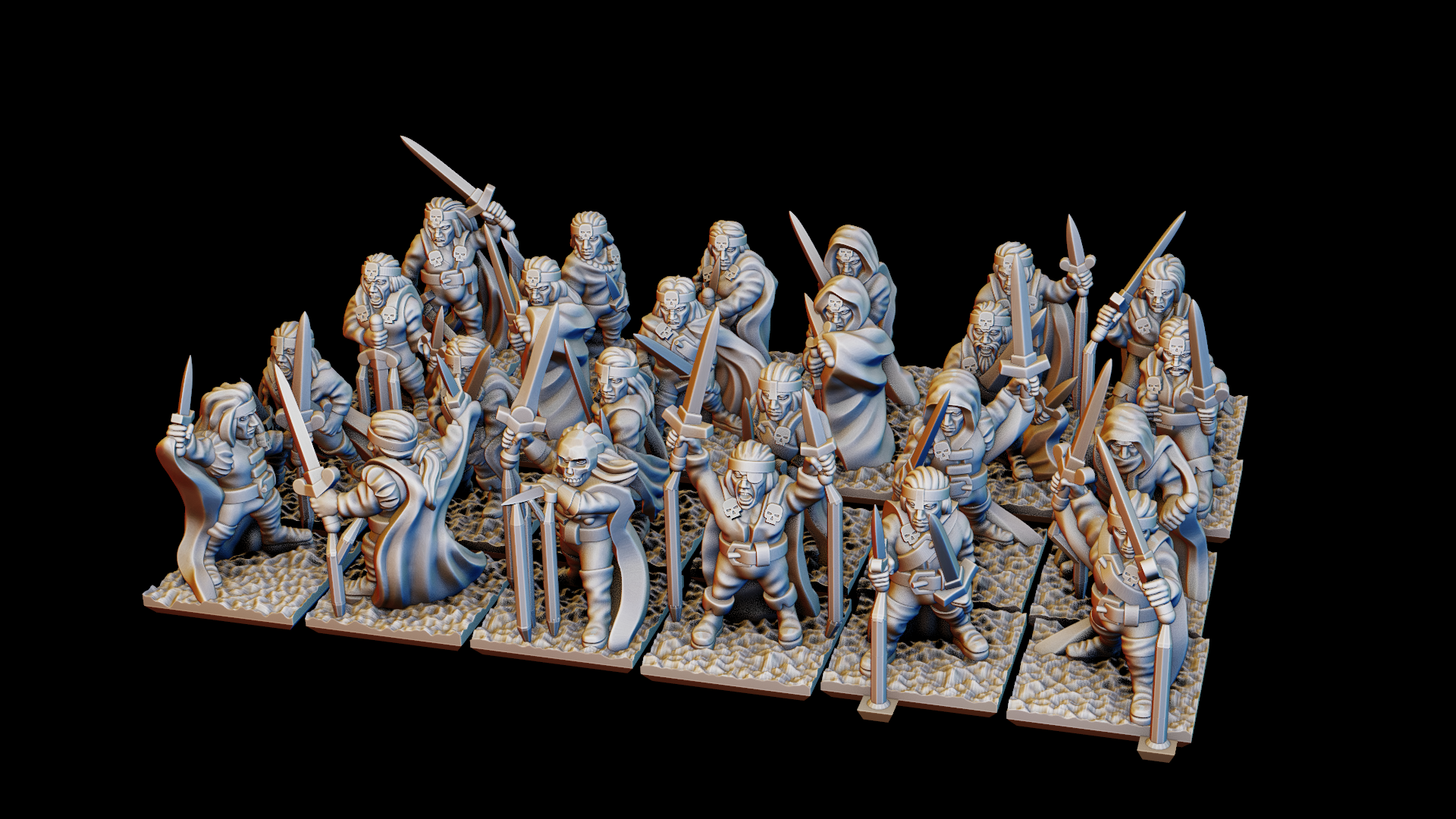 Renown Mercenaries | MiniHammer (10mm Individual Miniatures) | Epic ...