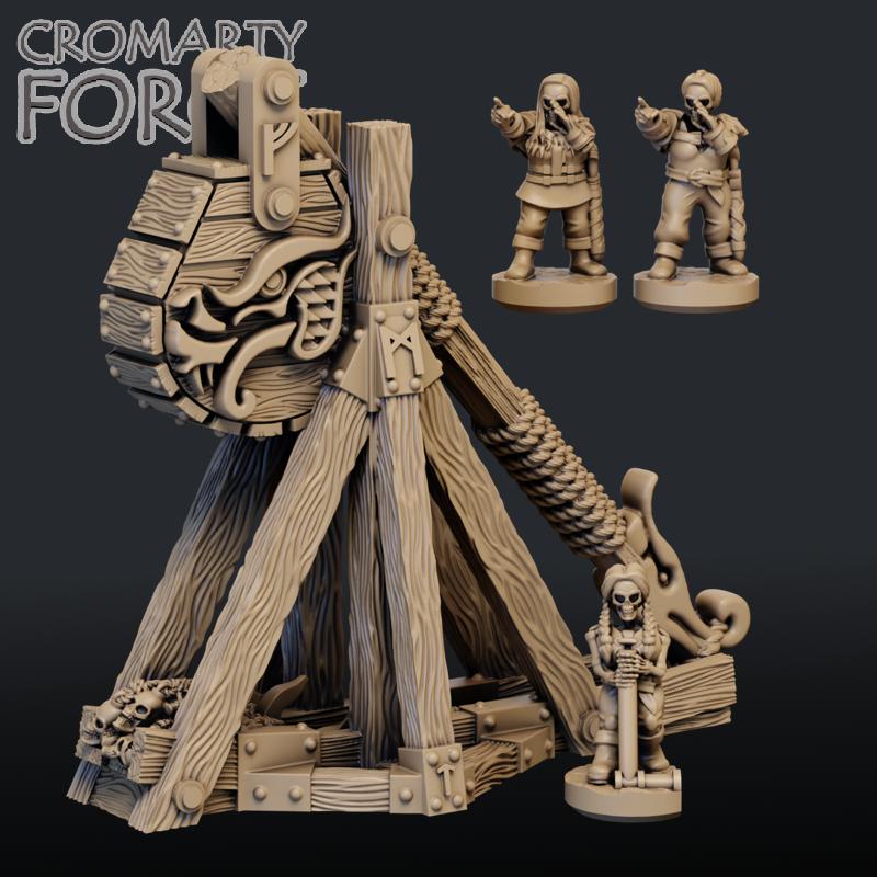 10mm Undead Norse Catapult | Undead Norse | Warmeister (10mm Miniatures ...