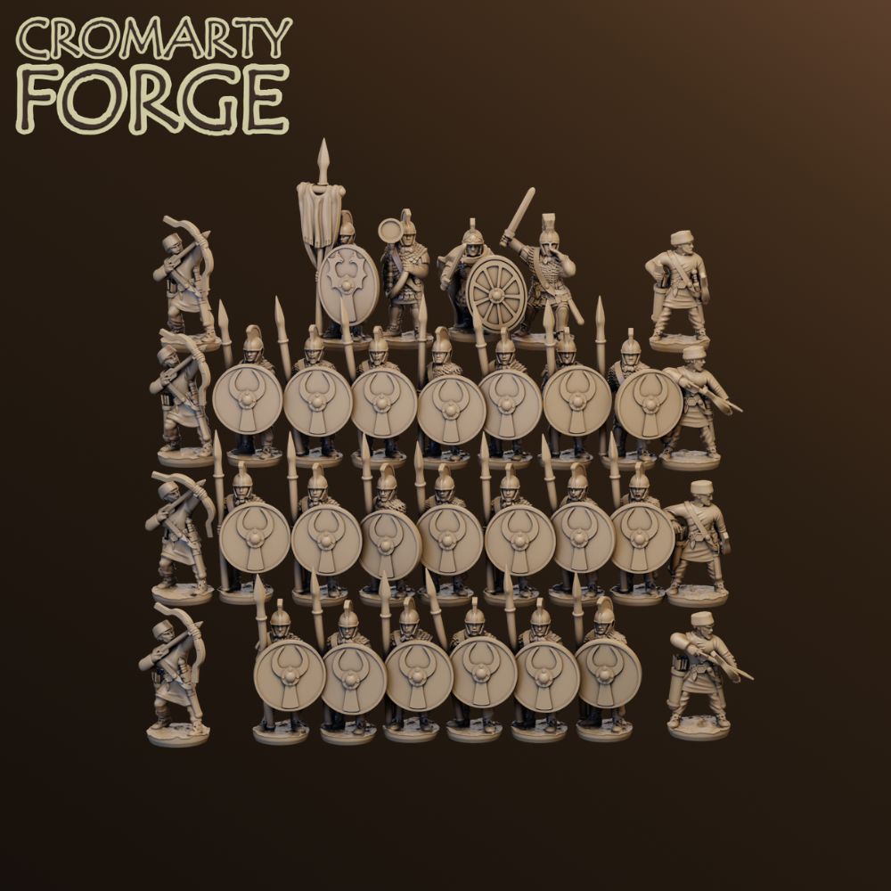 15mm Late Roman Palatina Infantry Standing With Archers Unit ...