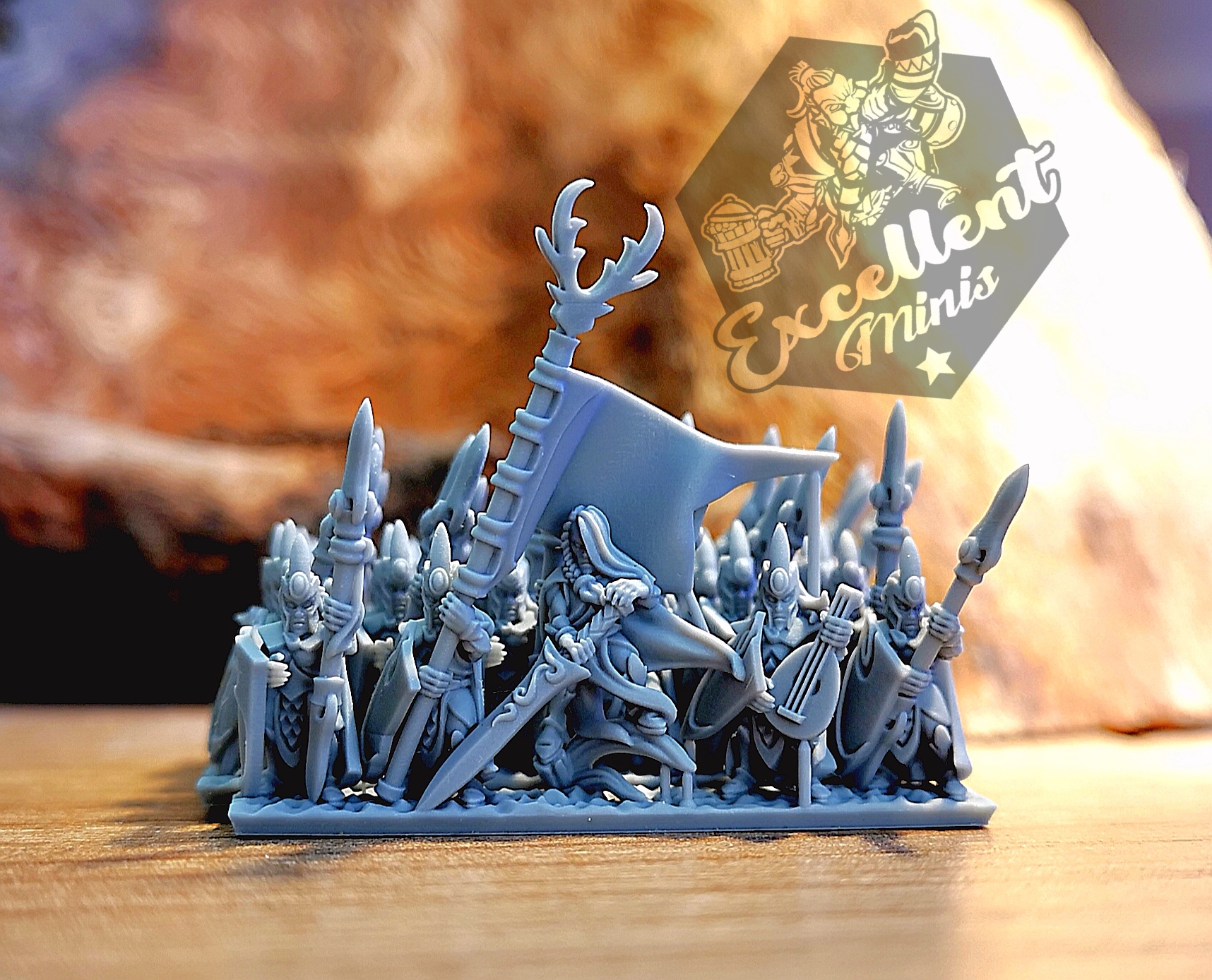 Warmaster High Elf Regiment | Excellent Miniatures
