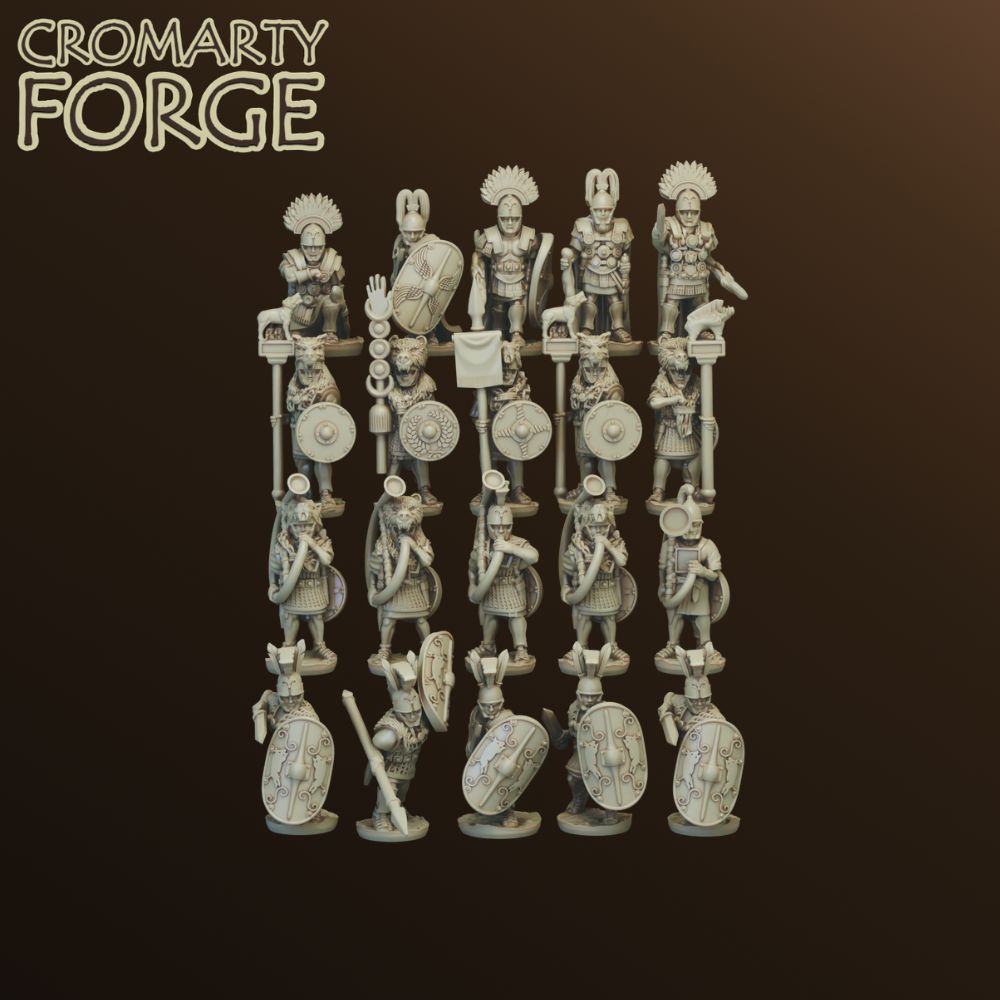 15mm Mid Republic Roman Foot Command | Excellent Miniatures