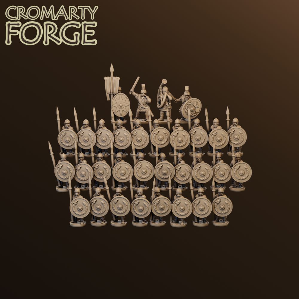 15mm Late Roman Unarmoured Infantry Standing Unit | Excellent Miniatures