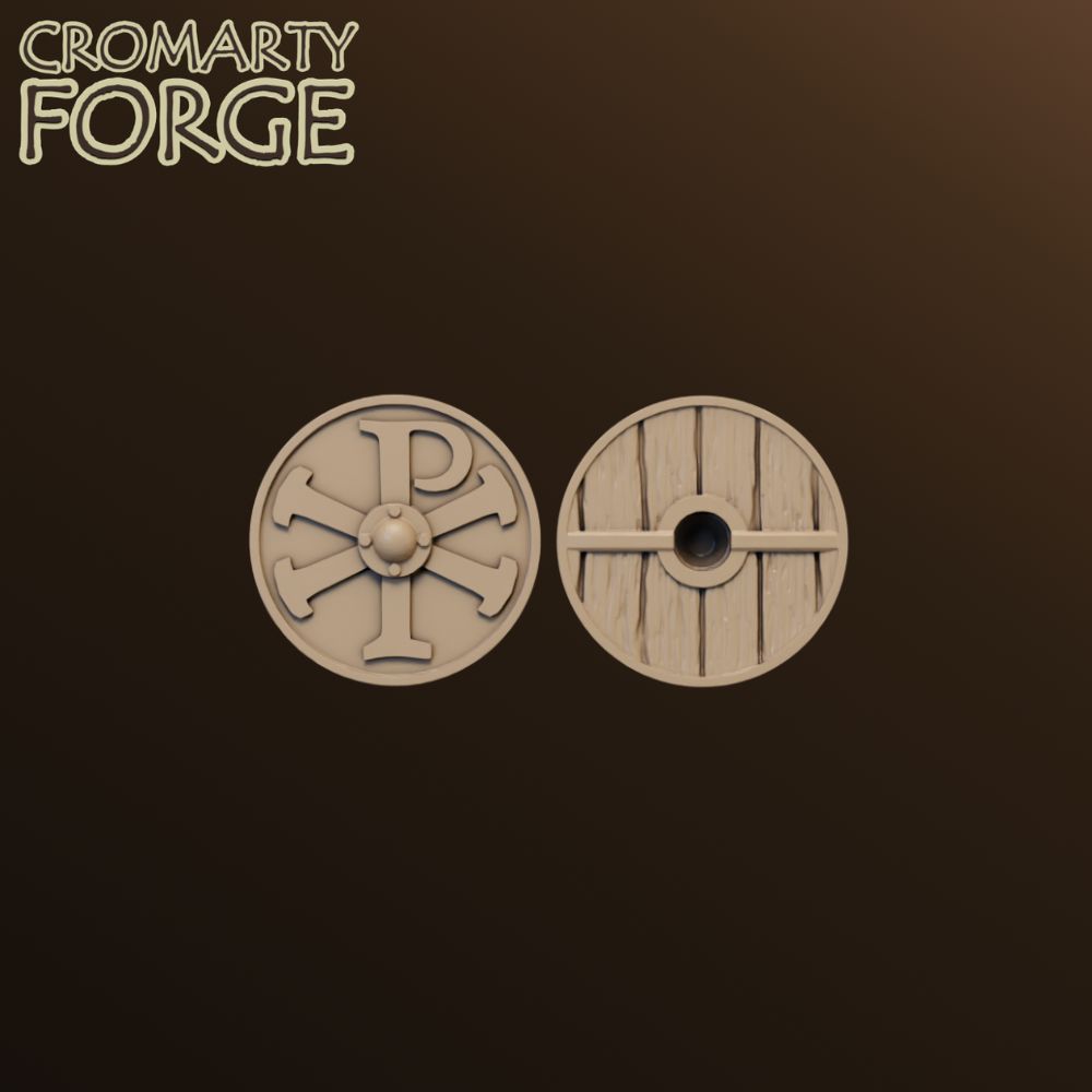 15mm Late Romans Round Shield 15 - Set of 32 | Excellent Miniatures