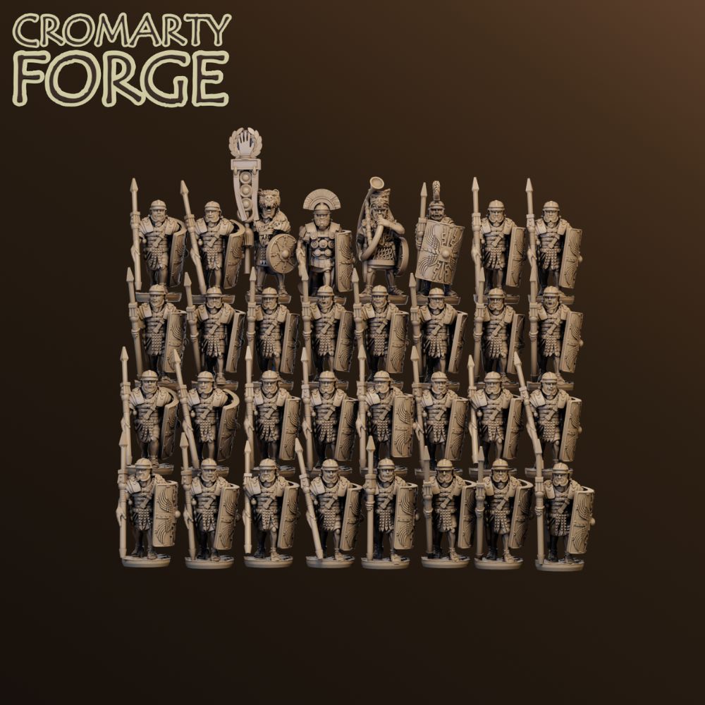 15mm Early Imperial Roman Legionaries Marching Unit | Excellent Miniatures