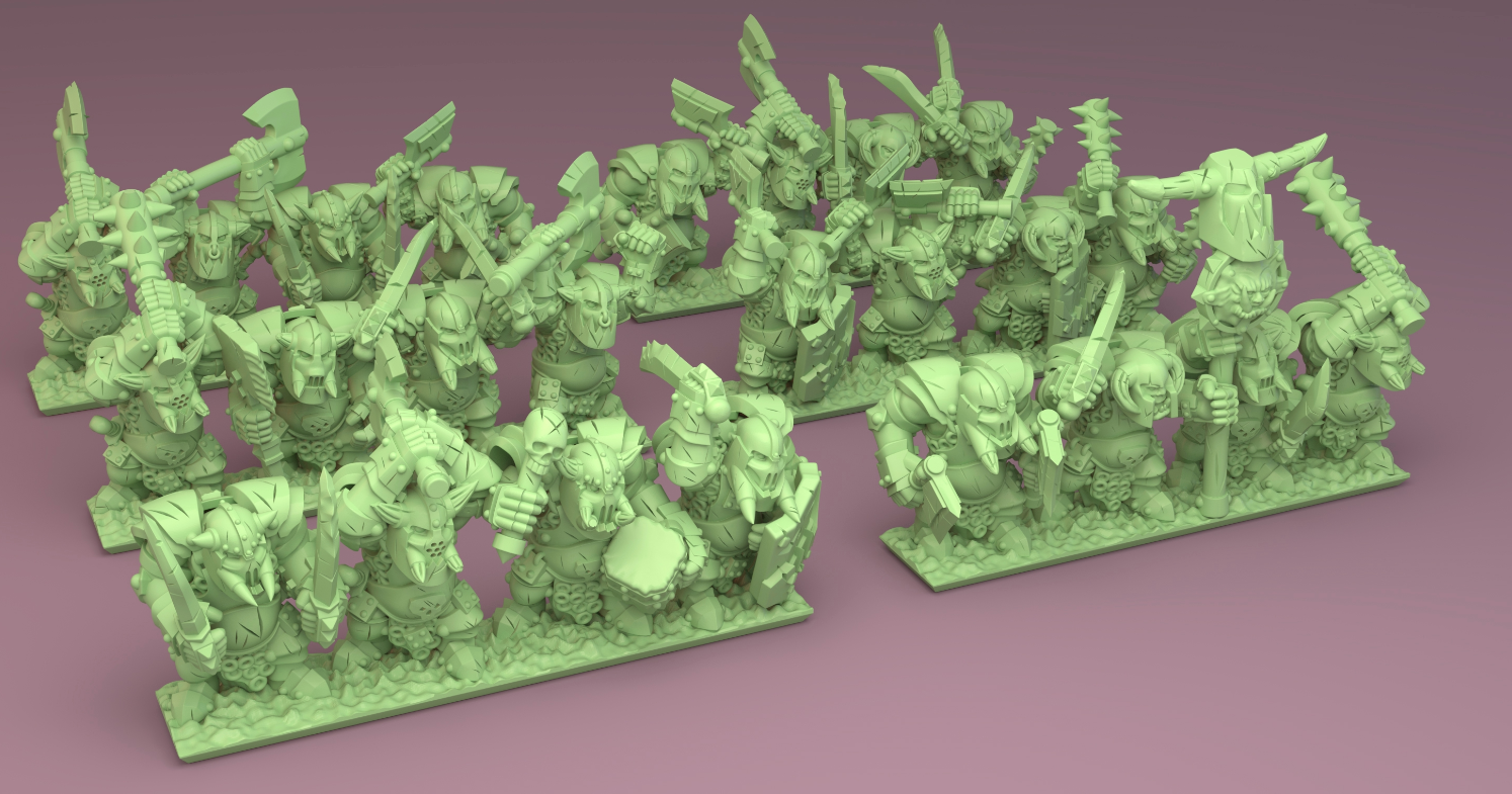 Warmaster Orc Warriors | Excellent Miniatures
